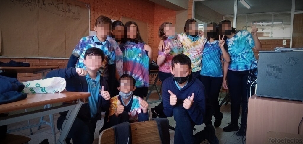 U.E.P Colegio Materdei - Teñido textil con la técnica Tie Dye en la ...